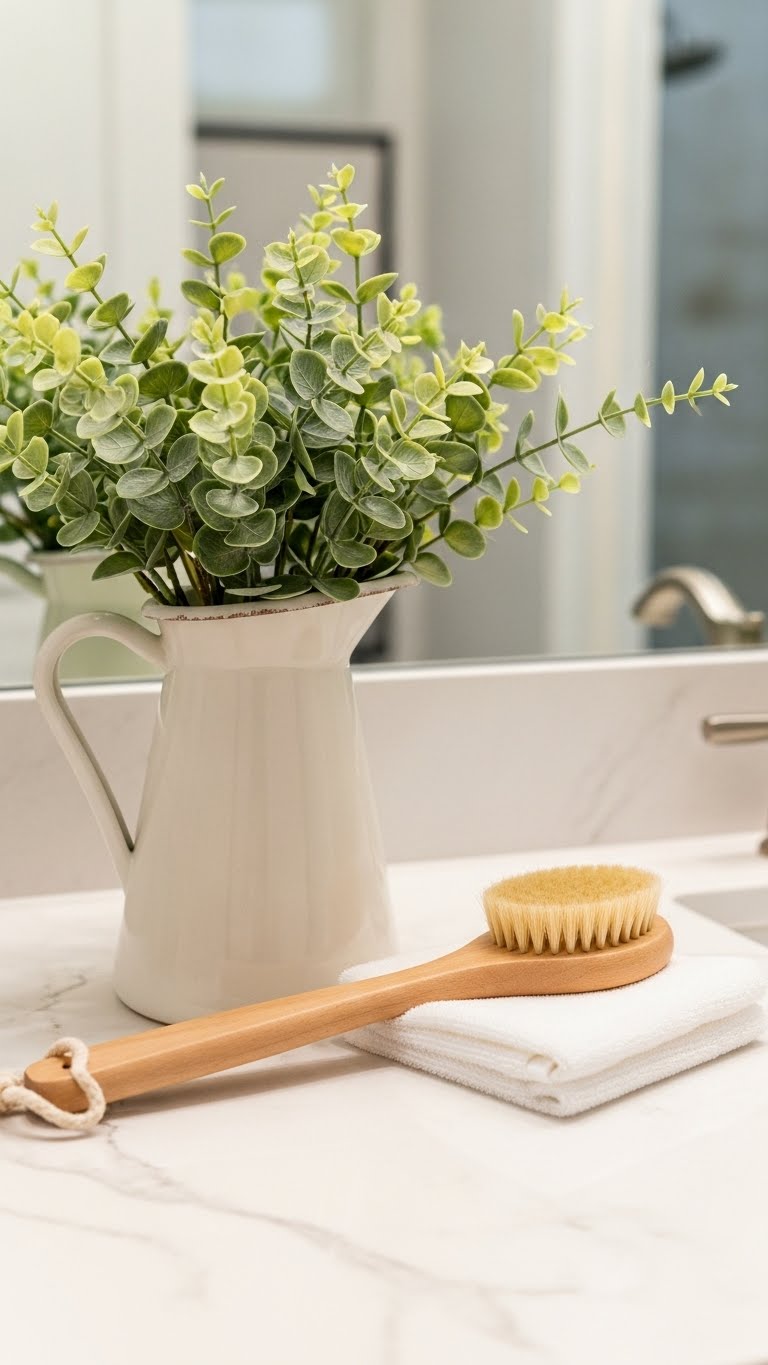 18 Fresh Spring Bathroom Counter Decor