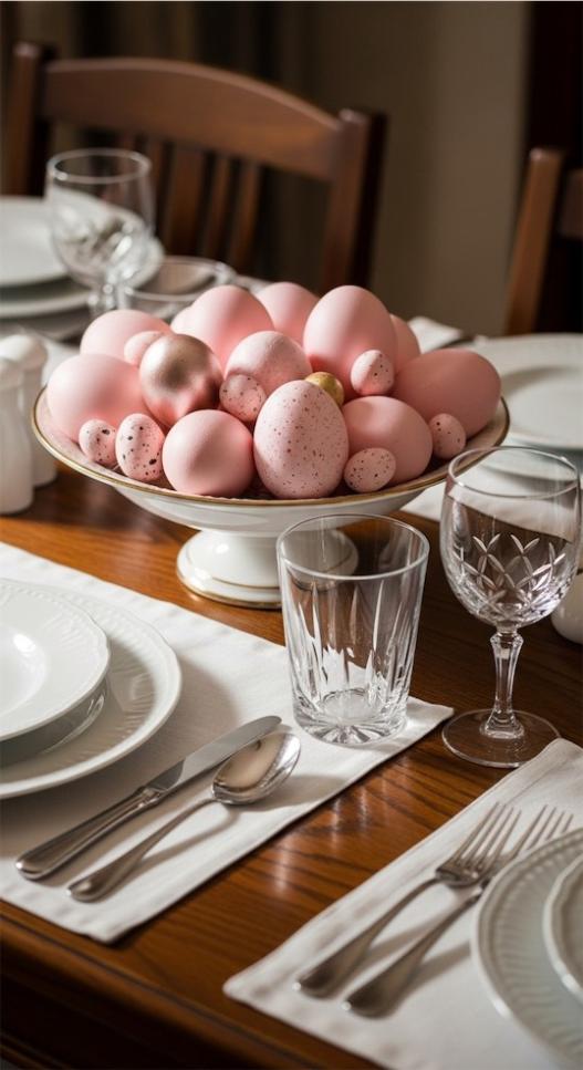 15 Cute Pink Easter Table Decor Ideas