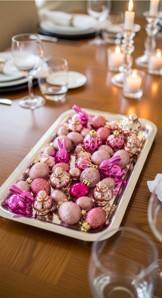 15 Cute Pink Easter Table Decor Ideas