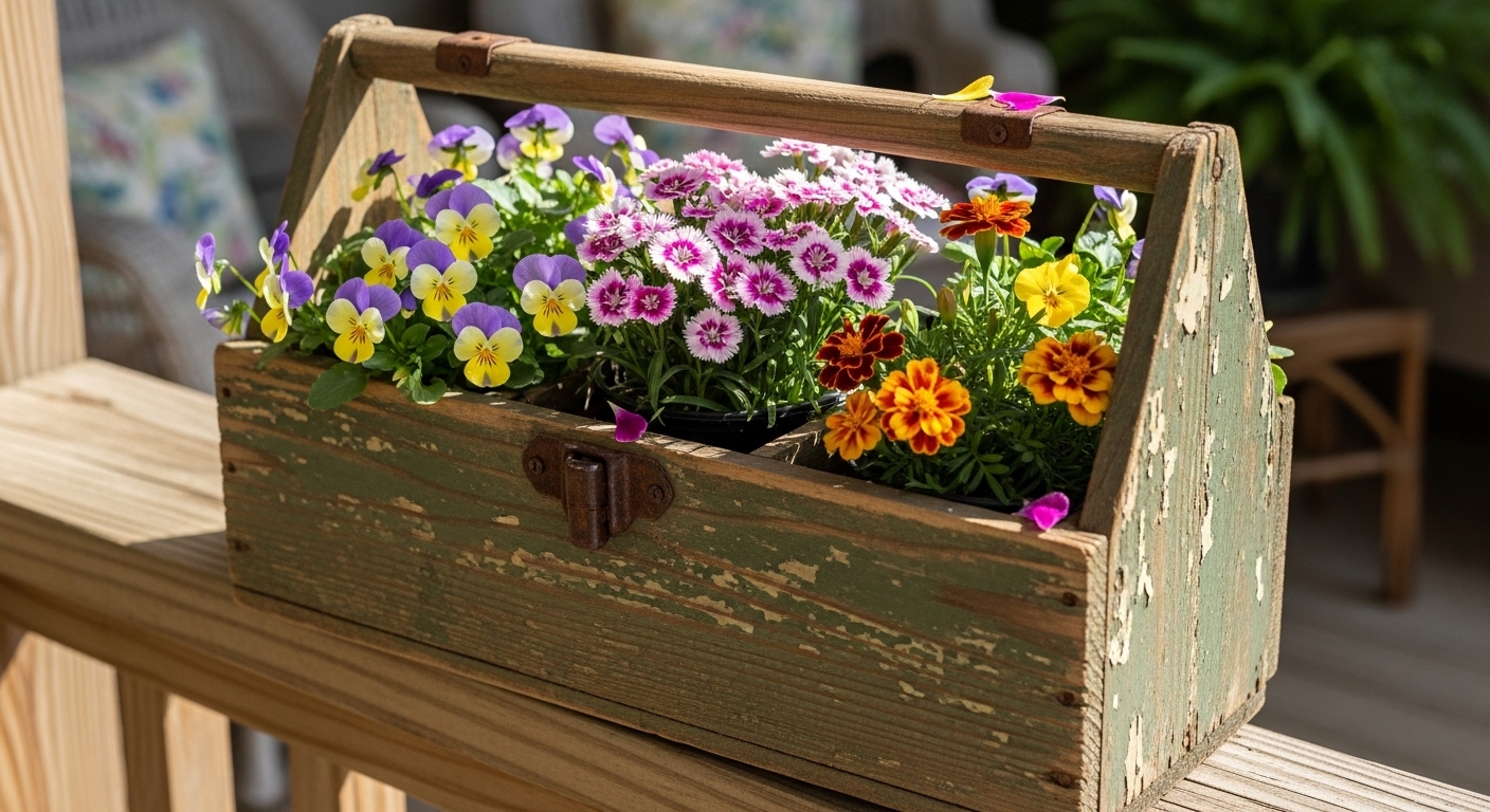 12 Rustic Porch Planters Ideas